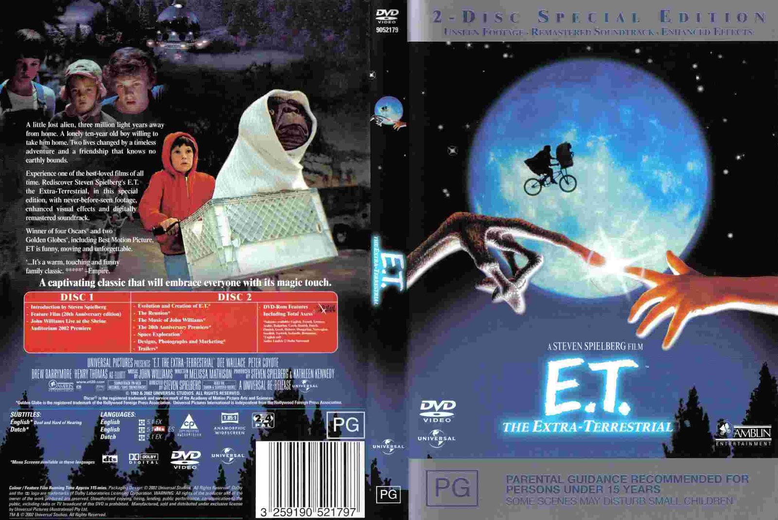 *Grupo Yerisan*: E.T. The Extra-Terrestrial-20th Anniversary Edition [DVD] [1982]
